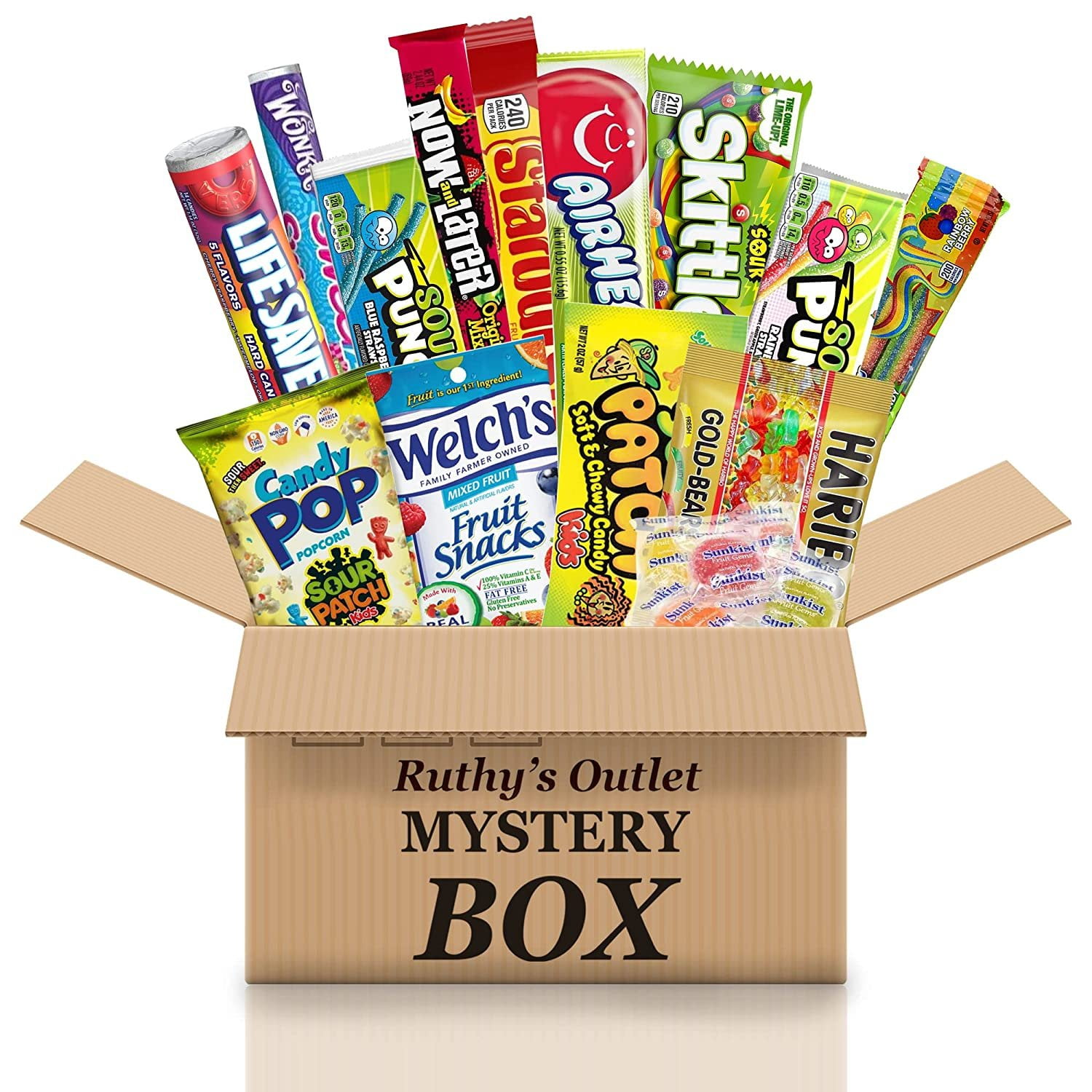 Ruthys Outlet Candy Snack Variety Box Pack - 30 Count Back to School ...