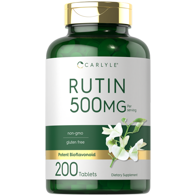 Carlyle Rutin 500mg | Bioflavonoid Supplement | 200 Vegetarian Caplets ...