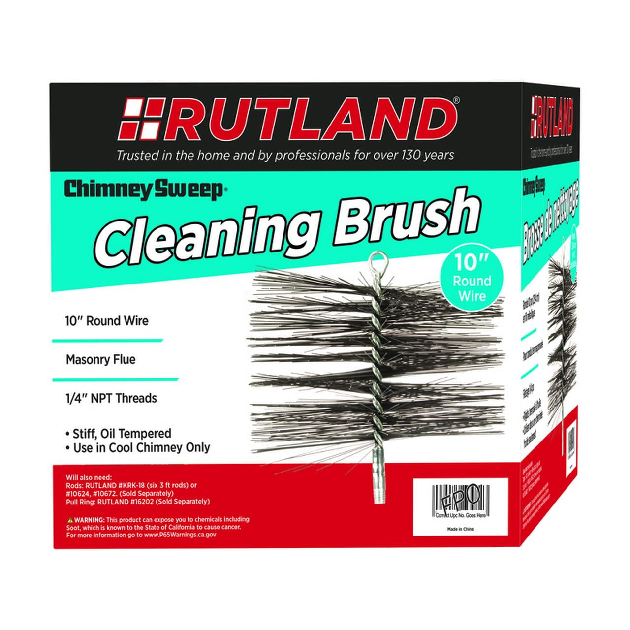 Rutland Wire Chimney Brush 10 " Dia. Round - Walmart.com