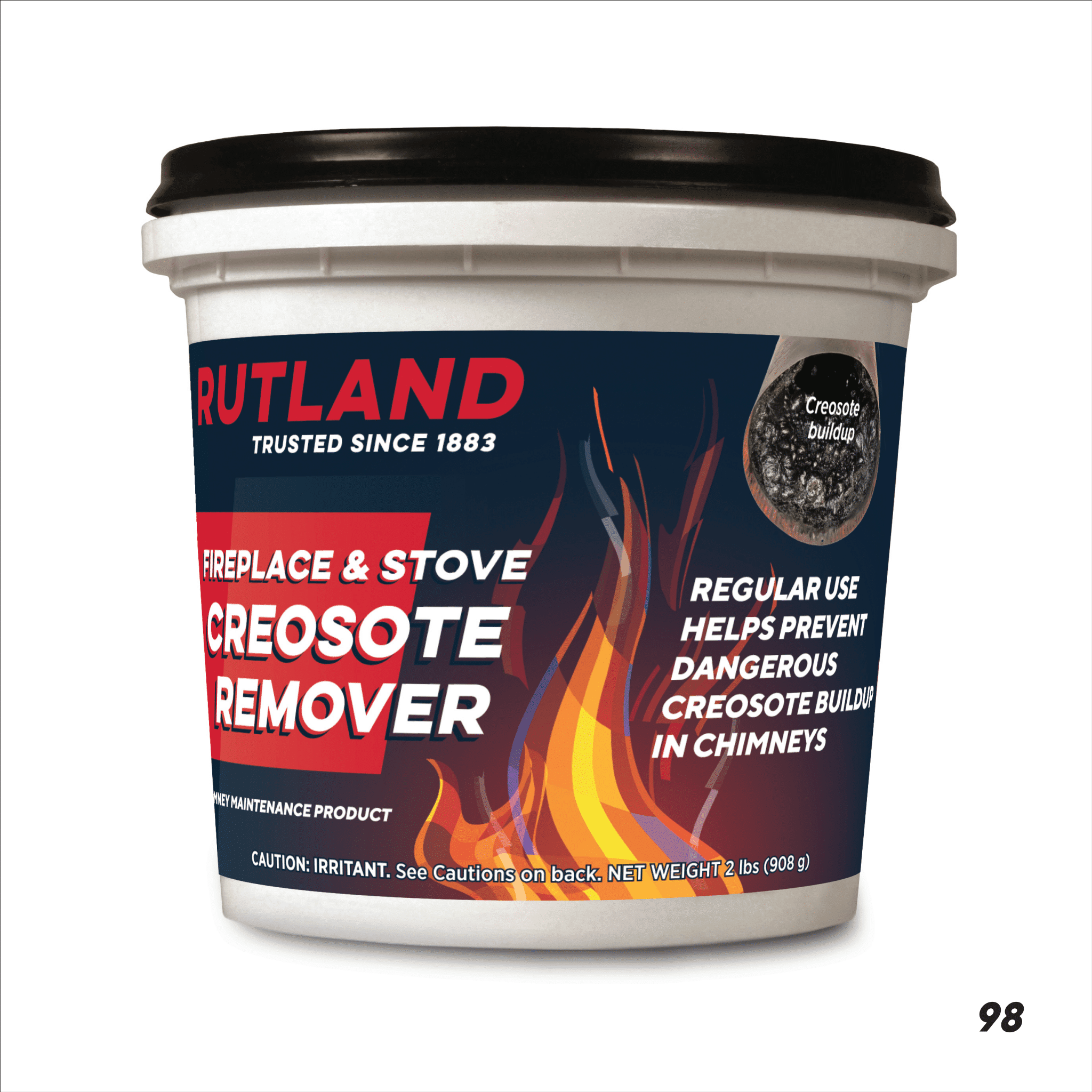 Rutland Creosote Remover for Log Chimney & Wood Burning Stove, Easy-Use ...