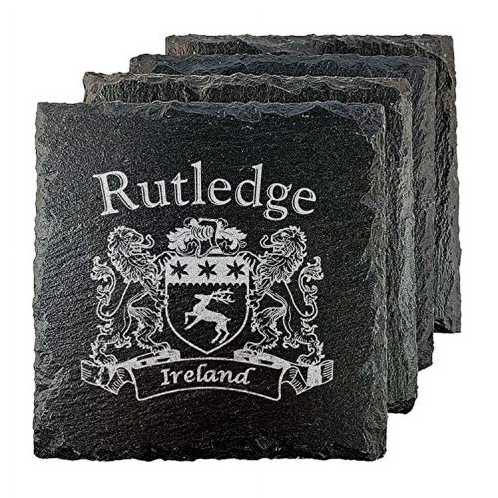Rutledge Irish Coat of Arms Slate Coasters - Set of 4 - Walmart.com