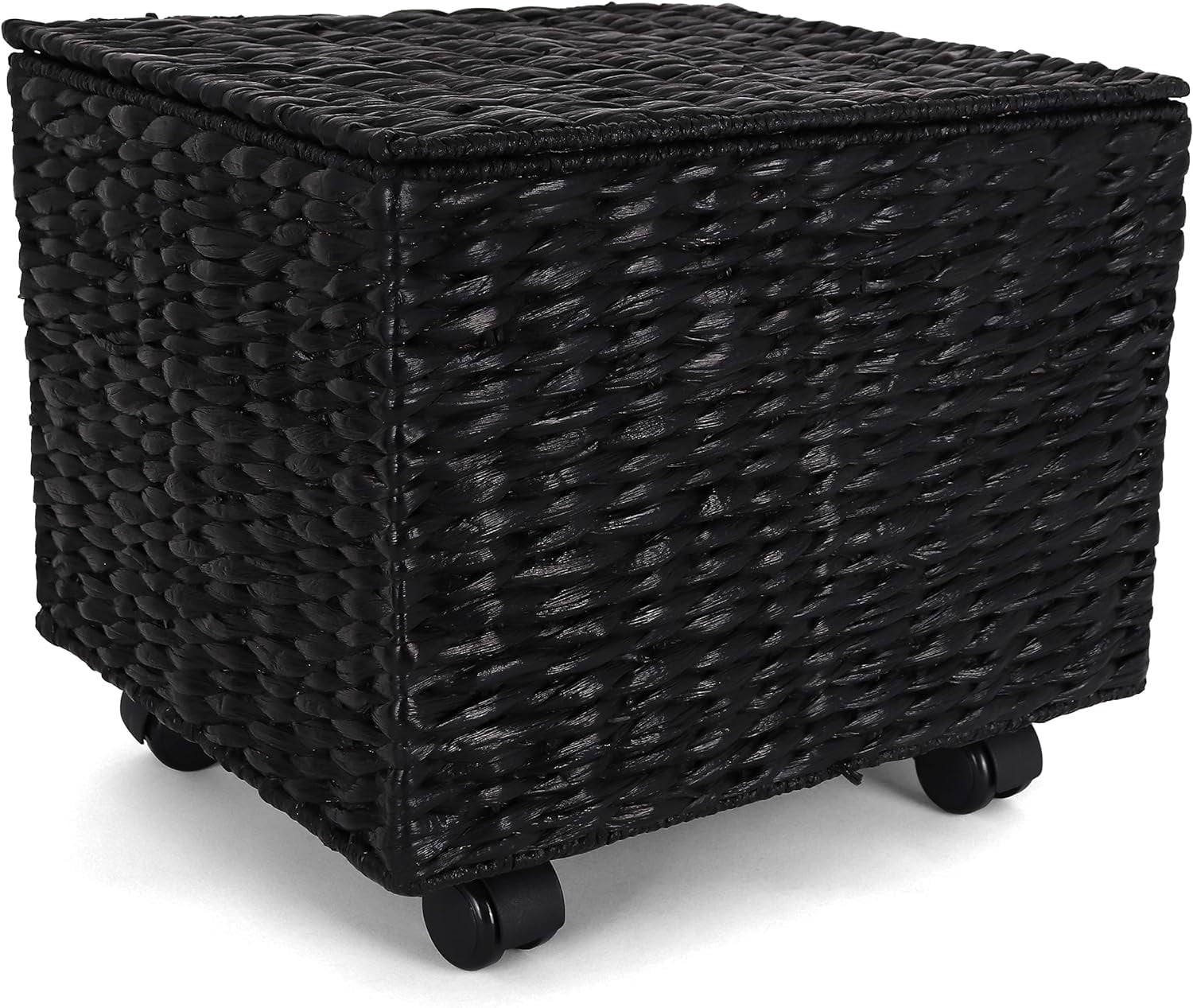 Rutledge & King File Cabinet, Seagrass Cabinet with Rolling Casters ...