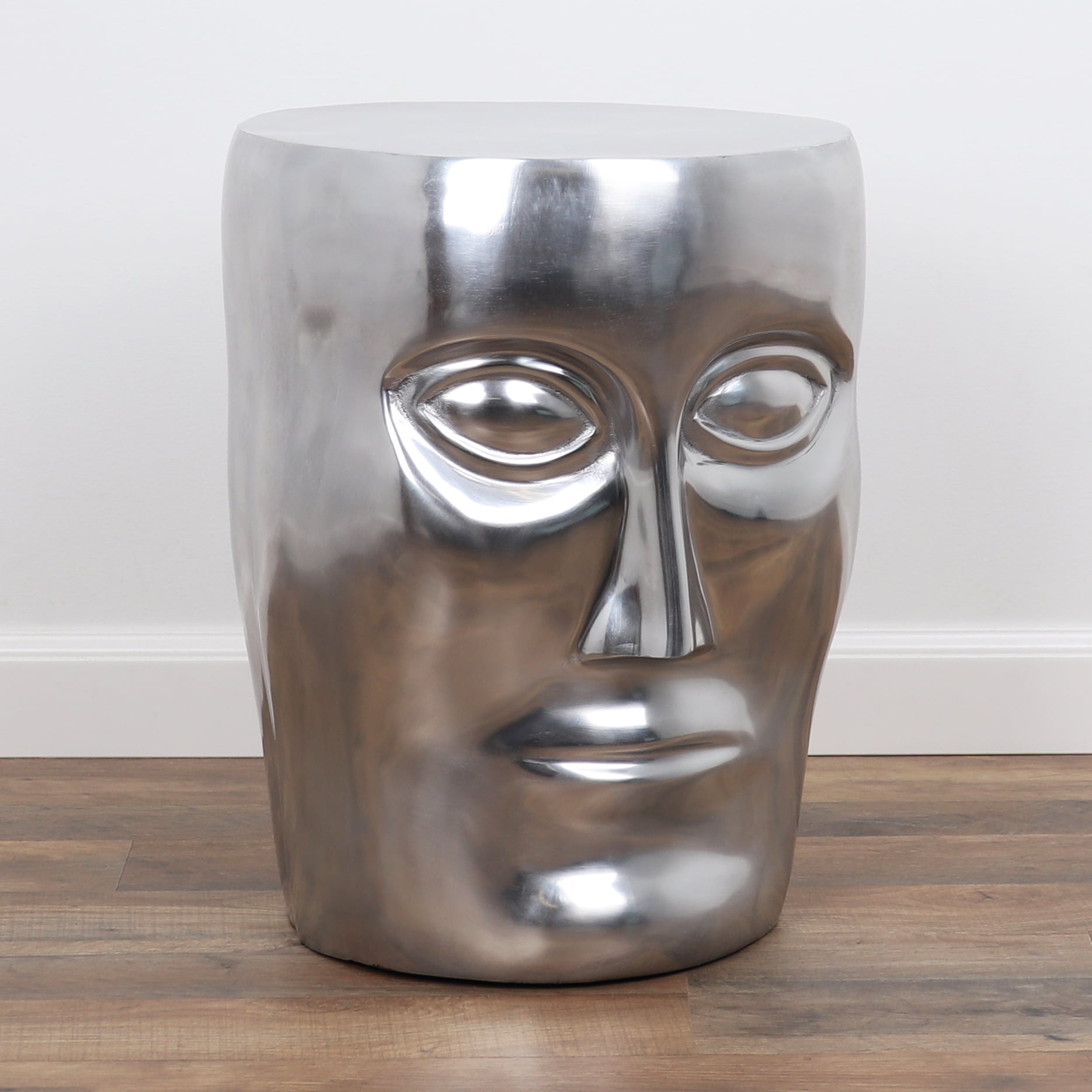 Rutledge & King Metal Face Stool - Metal Accent Side Table - Walmart.com