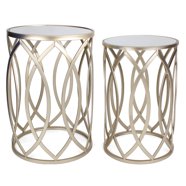 Rutledge & King Metal Face Stool - Metal Accent Side Table - Walmart.com