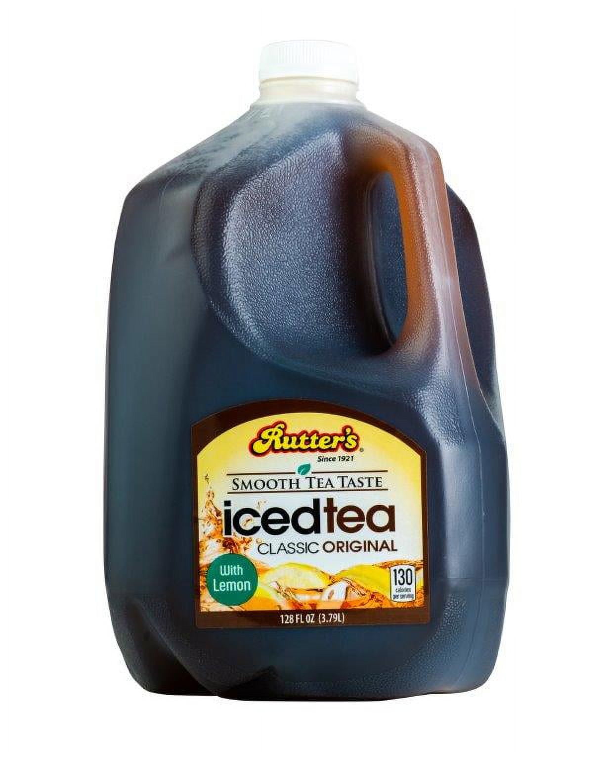 Rutter's Lemon Flavored Iced Tea with Caffeine, 1 Gallon Jug - Walmart.com