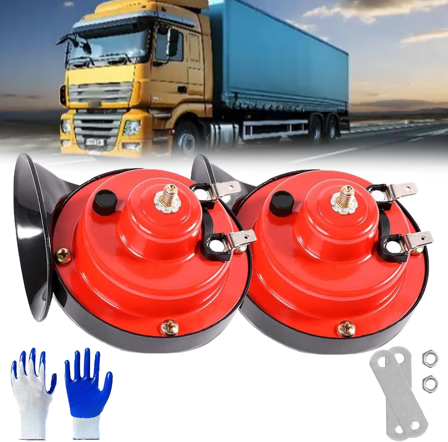 Ruuvee Train Horn, 2025 New 300db Train Horn for Trucks 12v/24v, Air ...