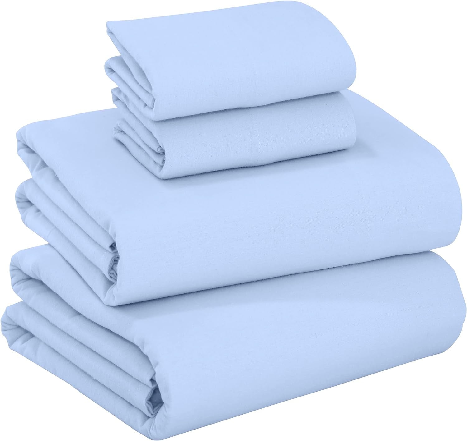 RUVANTI Flannel Sheets King Size - 100% Cotton Brushed King Size Sheets ...