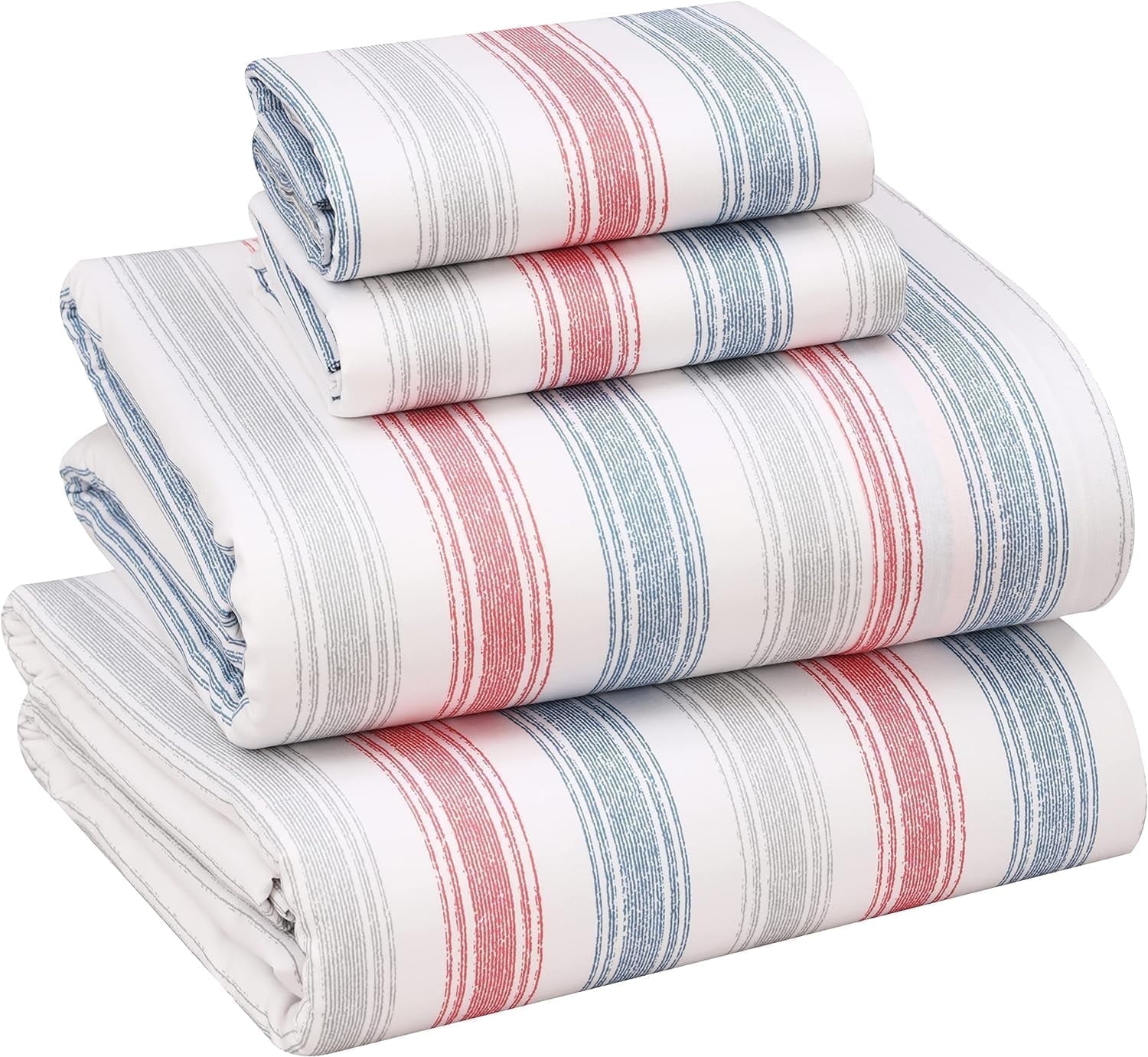 Ruvanti 100% Cotton Sheets - Crispy Cooling Percale Sheets - Breathable ...