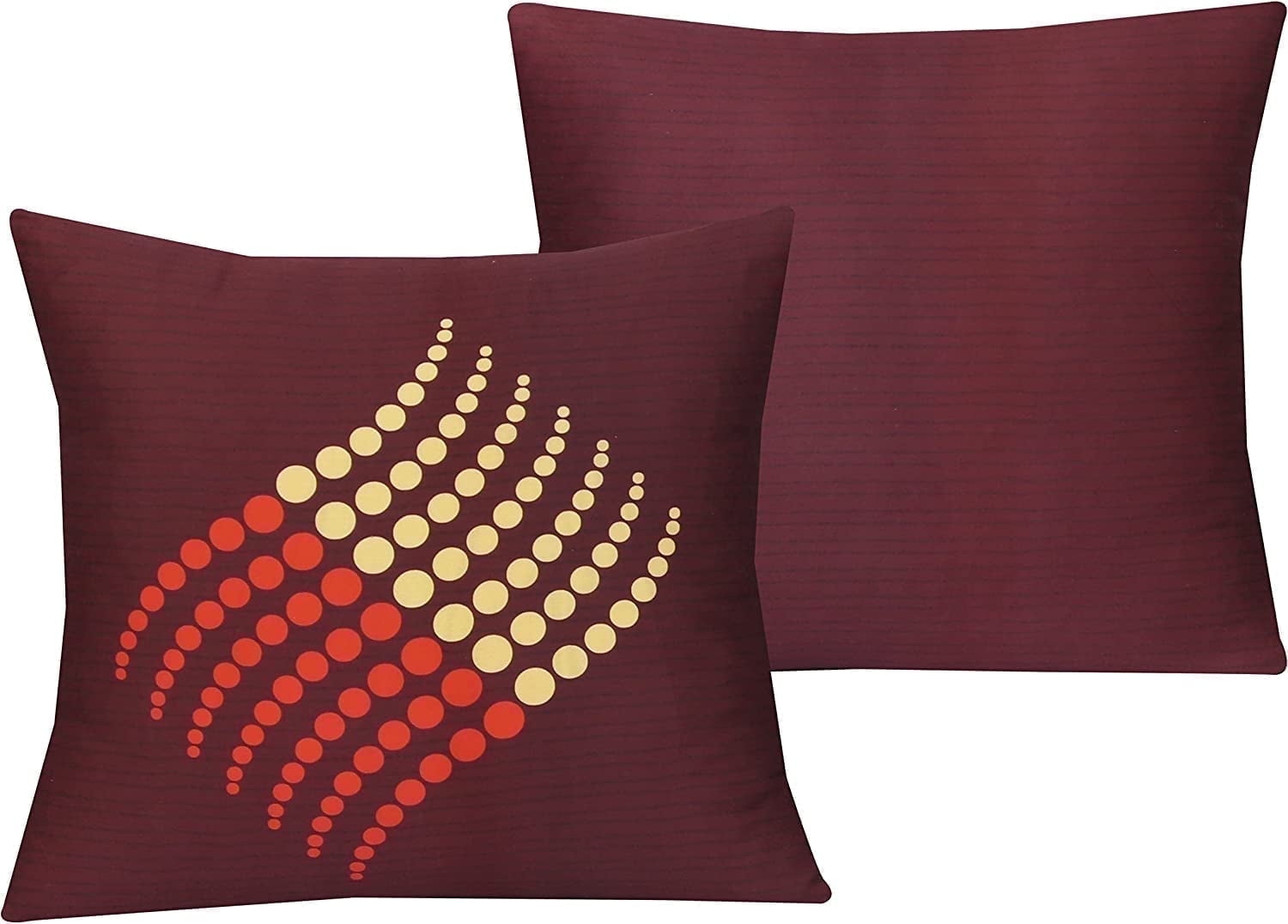Ruvanti 2 Pack 100% Cotton Fabric Throw Pillows, 18x18 Soft, Cozy ...
