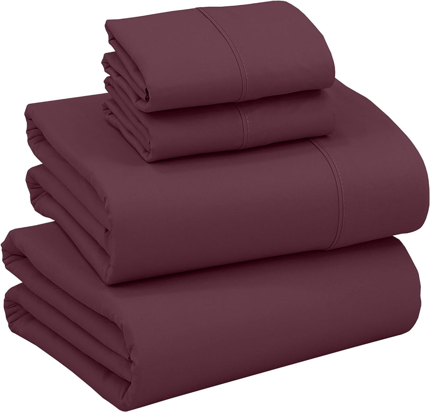 Ruvanti California King Sheet Sets - Luxurious Silky Soft Microfiber ...