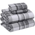 Ruvanti Flannel Sheets Full Size 100 Cotton Brushed Bed Sheet Sets
