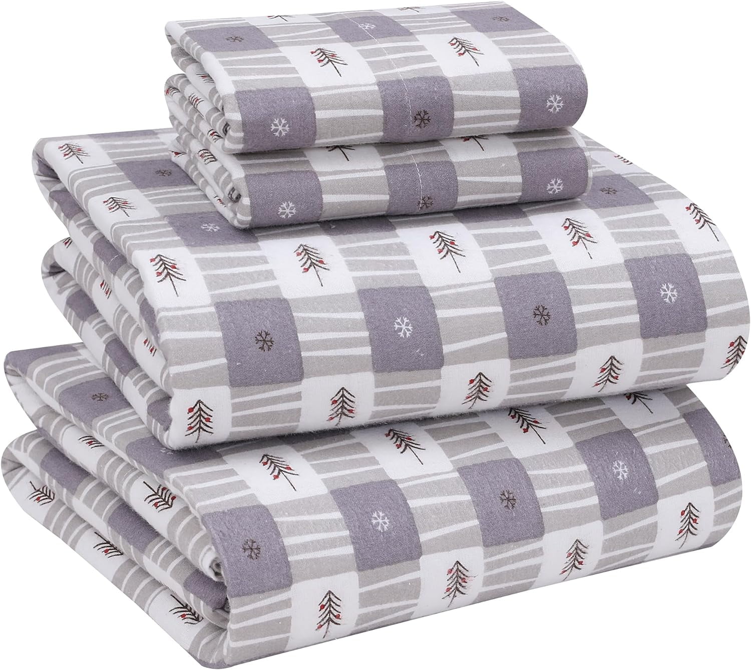 Ruvanti Flannel Sheets Full Size 100 Cotton Brushed Flannel Bed
