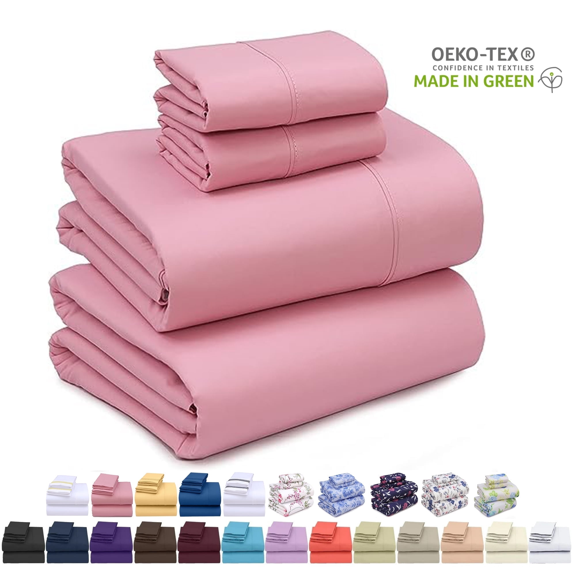 Ruvanti Full Size Sheets Set - Luxurious Silky Soft Microfiber Bedding ...