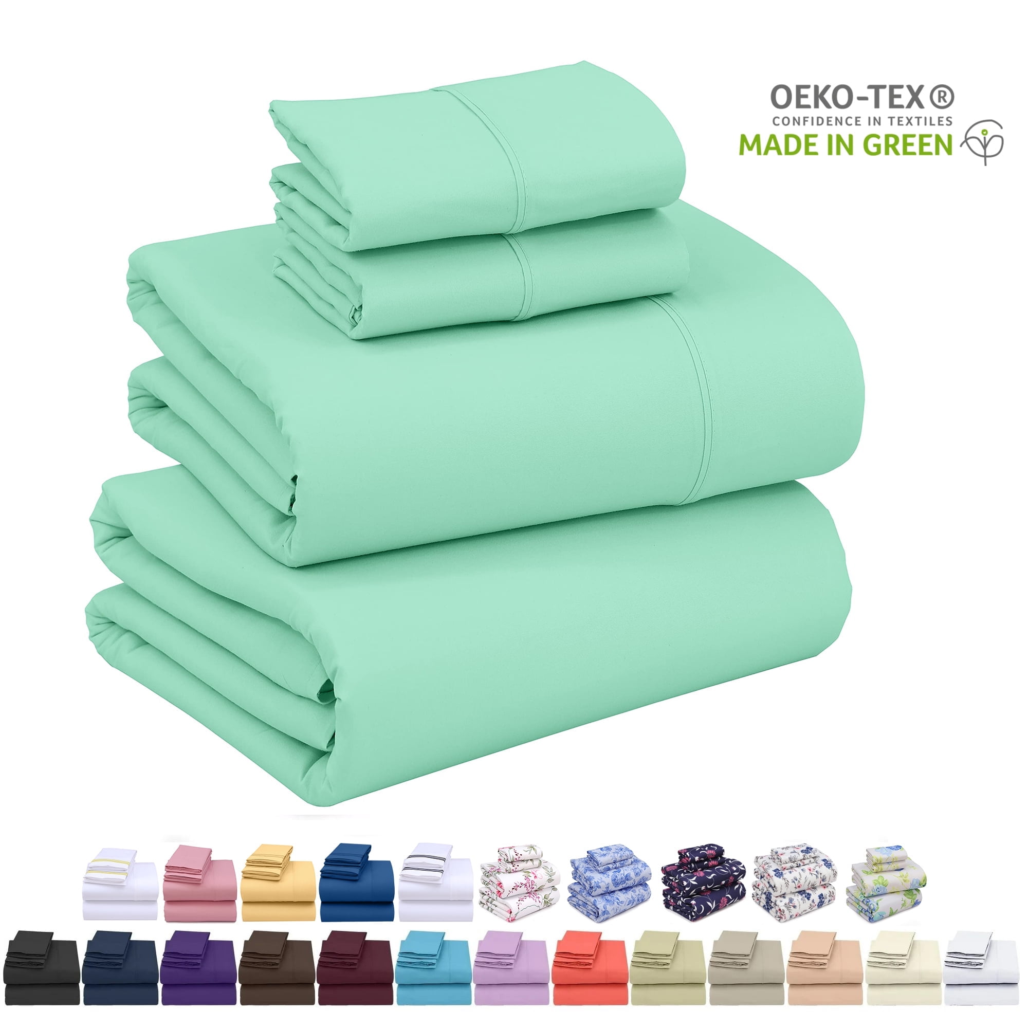 Ruvanti Full Size Sheets Set - Luxurious Silky Soft Microfiber Bedding ...