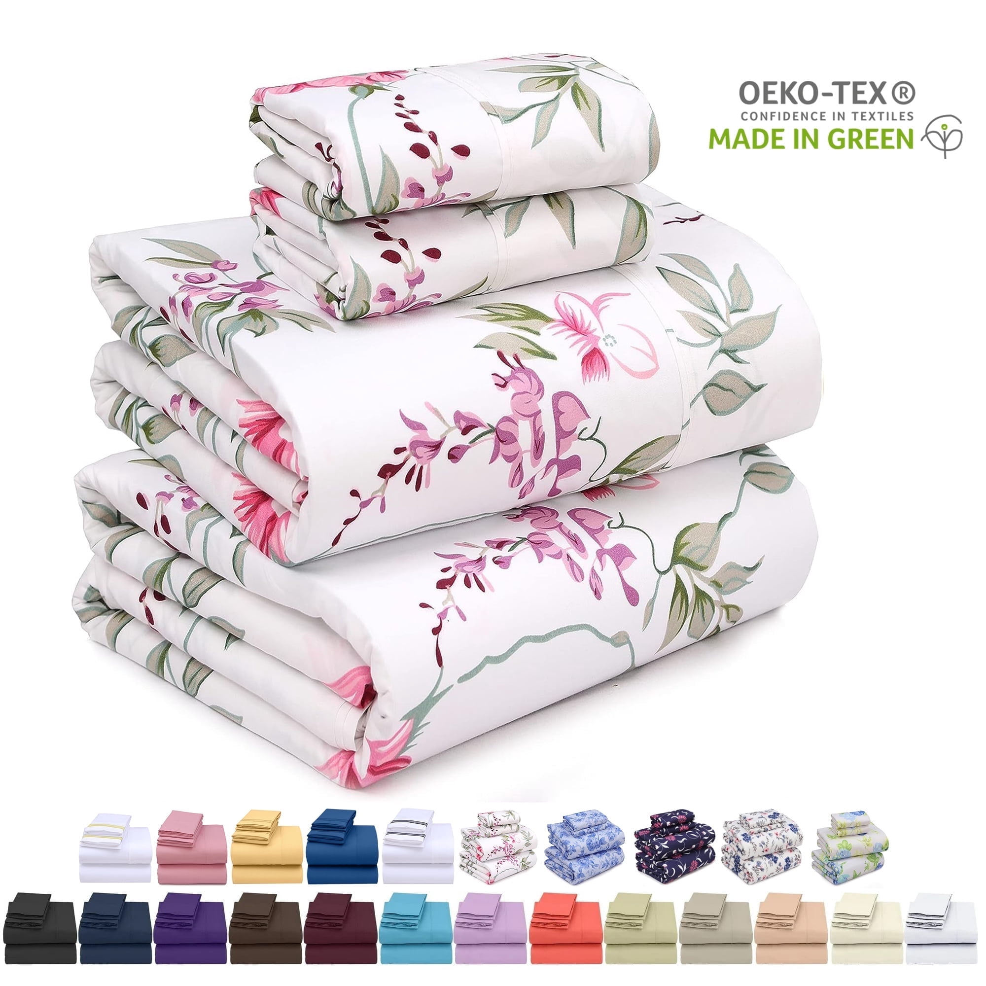 Ruvanti Full Size Sheets Set - Luxurious Silky Soft Microfiber Bedding ...