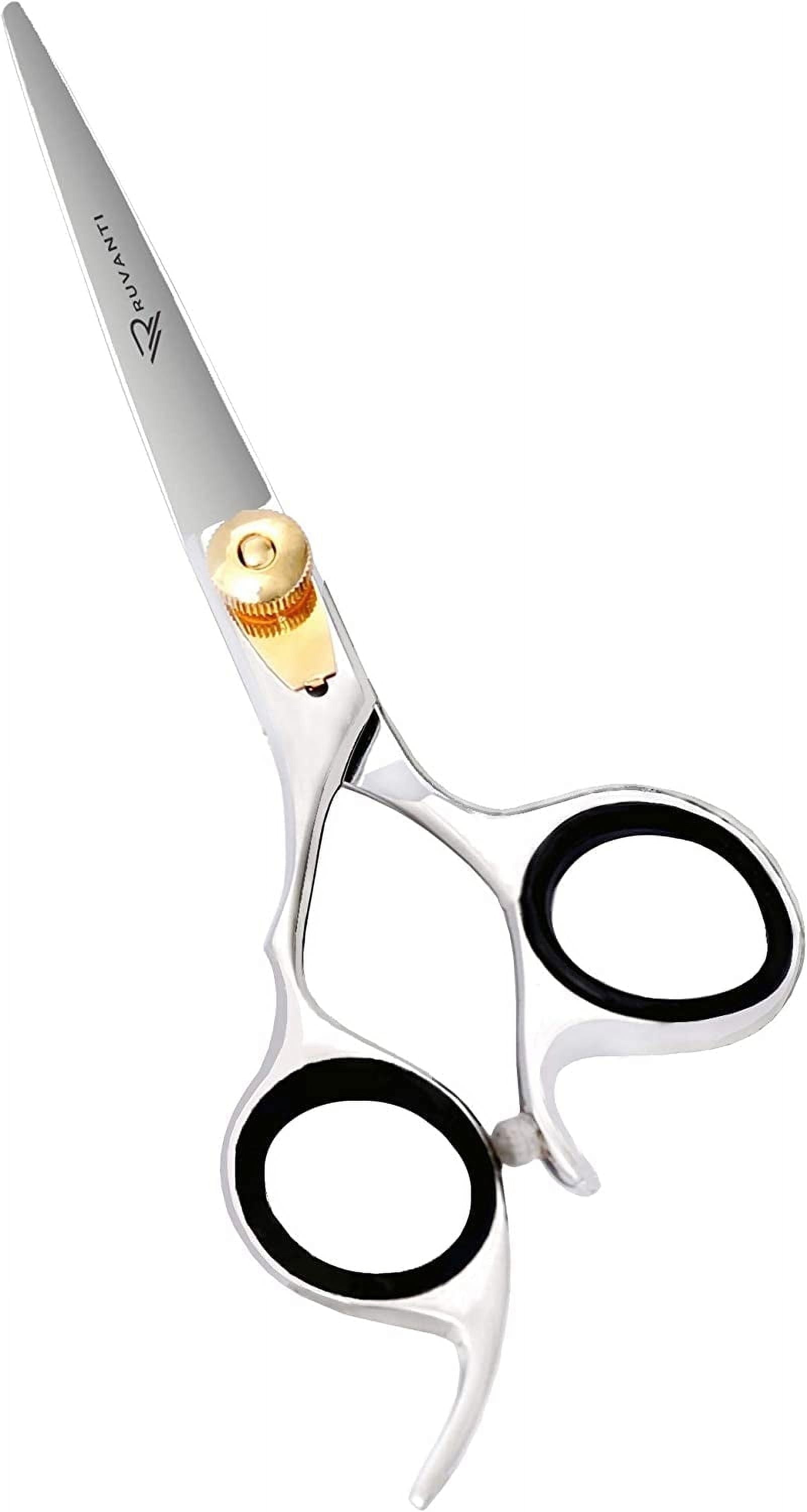 Ruvanti, Left Handed Hair Cutting Scissors, 6.5”, Razor-Sharp Blades ...