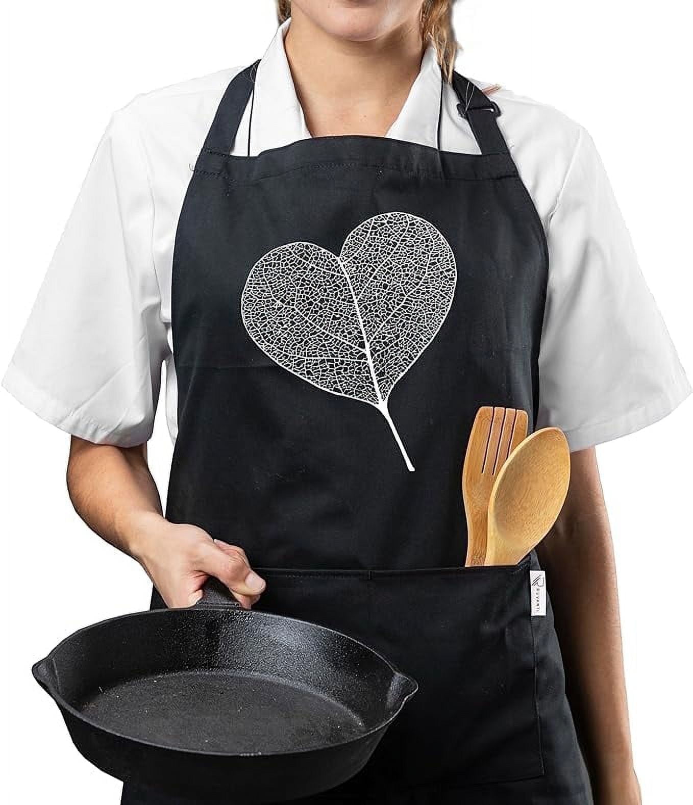 Ruvanti Professional Grade Aprons - 100% Cotton - 28 x 36 - Extra ...