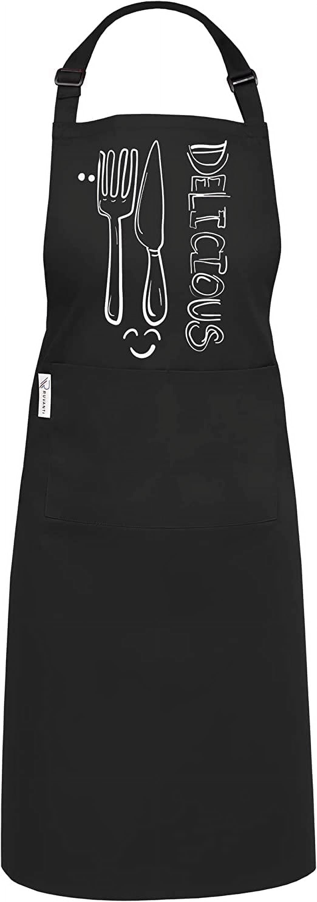 Ruvanti Professional Grade Aprons - 100% Cotton - 28 x 36 - Extra ...