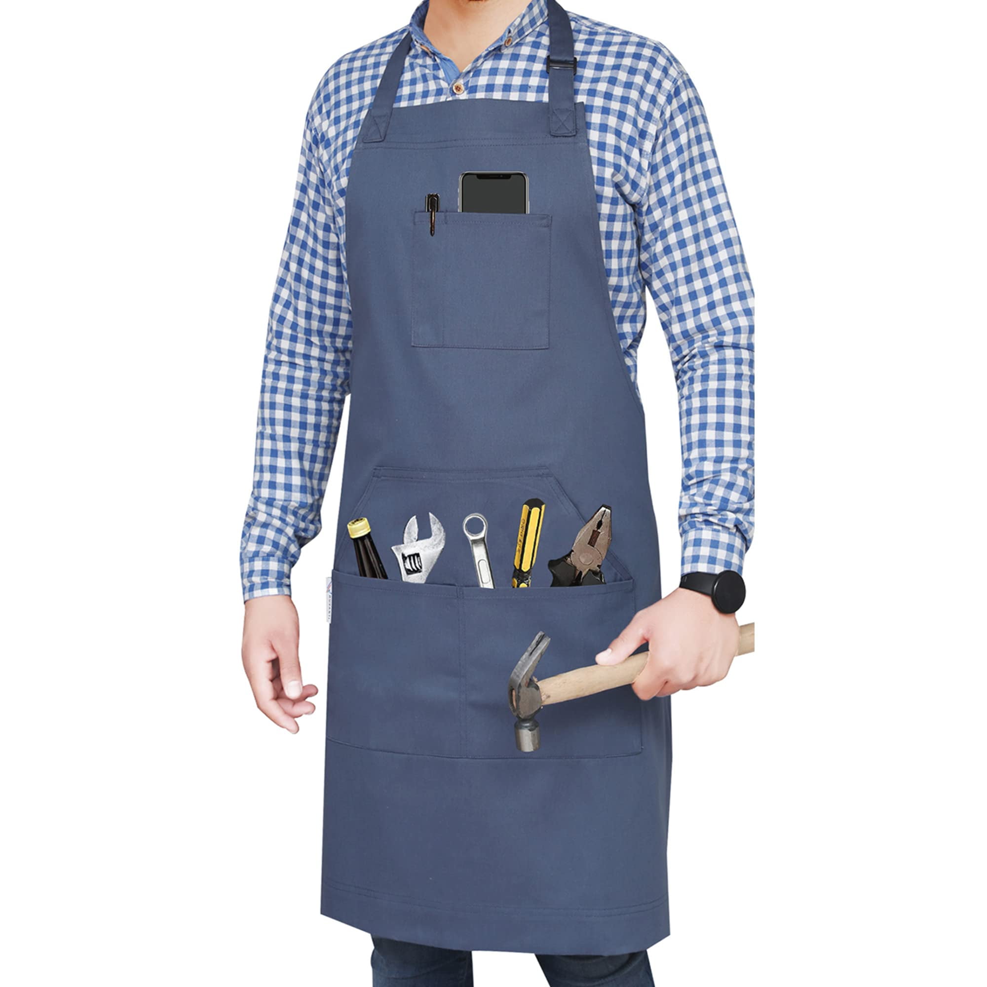Ruvanti Professional Grade Aprons - 100% Cotton - 28” x 36” - Extra ...