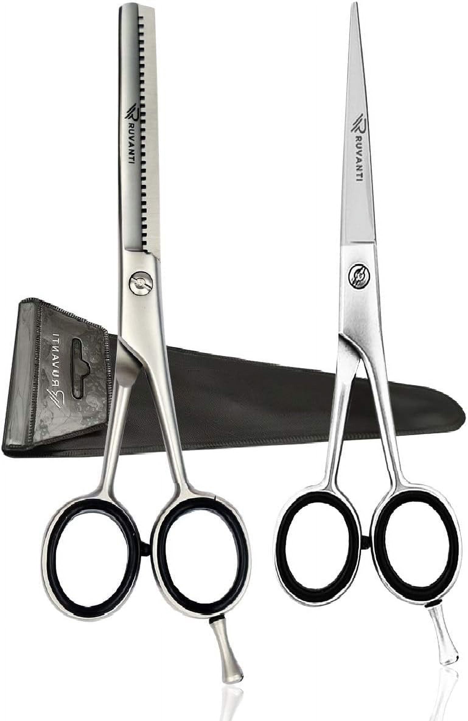 Ruvanti Professional Hair Cutting & Thinning Scissors Kit, 6.5 ...
