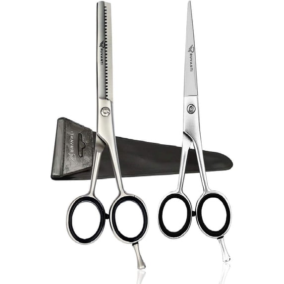 Ruvanti Professional Hair Cutting & Thinning Scissors Kit, 6.5 ...