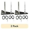 (2 pack) Ruvanti Professional Hair Cutting Scissors Kit/Thinning Shears ...