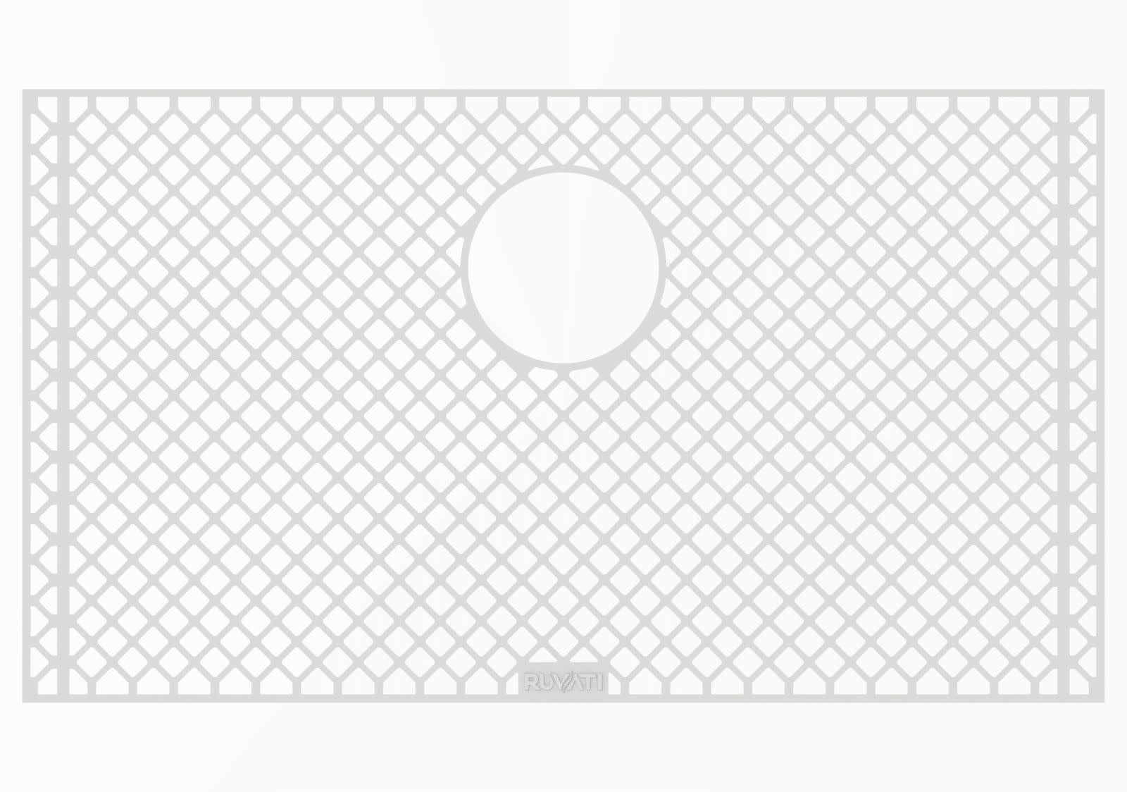 Ruvati Rva47300 Accessories 27-7/8" L X 15-3/4" W Silicone Basin Rack ...