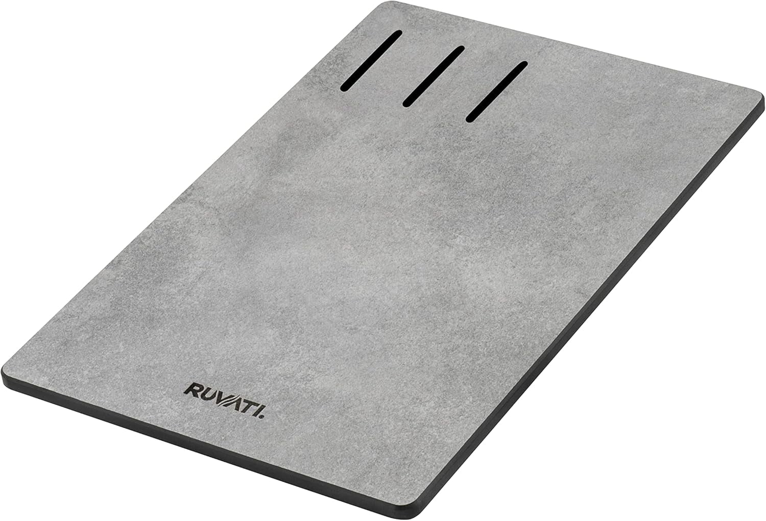 Ruvati 17 x 11 inch Textured Concrete Finish Cutting Board for Ruvati ...