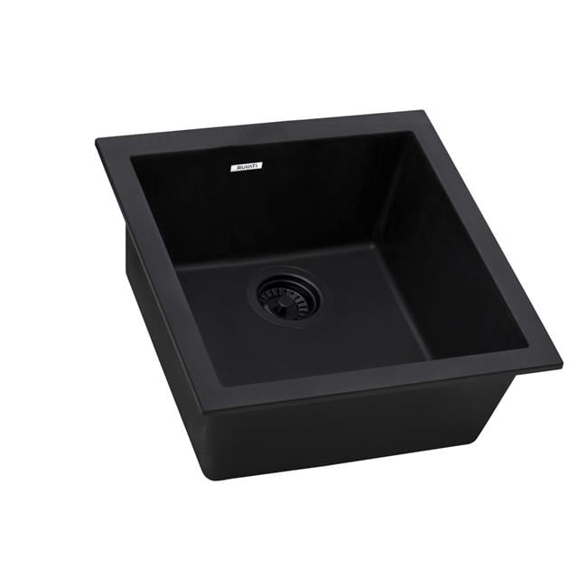 Ruvati RVG2018BK 17 x 17 in. Granite Composite Undermount Single Bowl ...