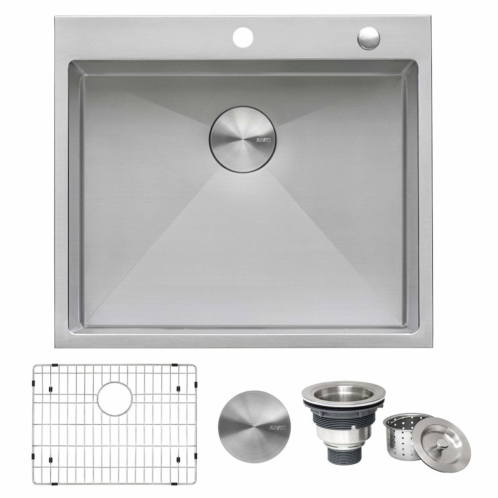Ruvati 24 x 20 inch 16 Gauge Stainless Steel Rounded Corners Kitchen ...