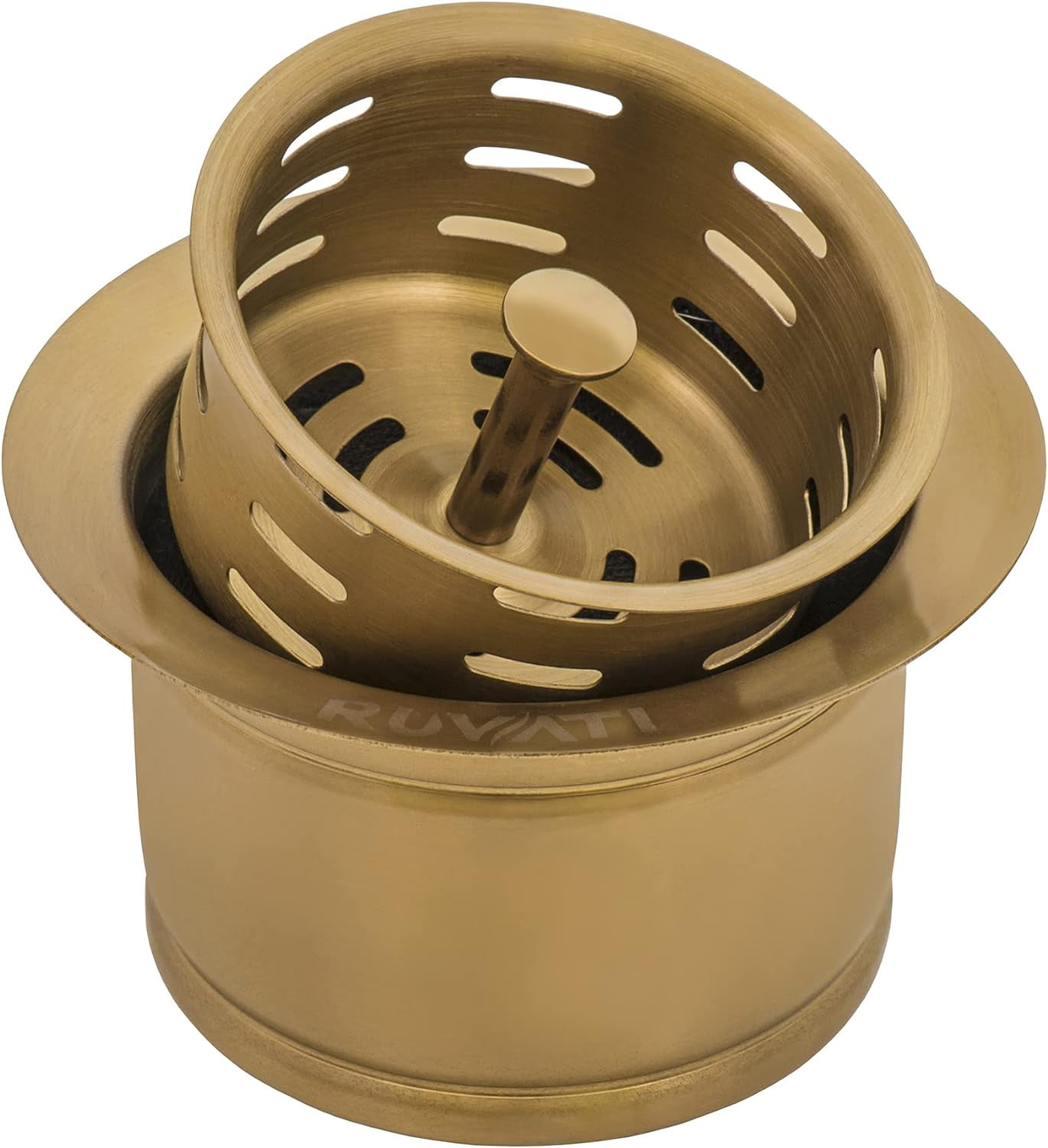 Ruvati Extended Garbage Disposal Flange with Deep Basket Strainer ...