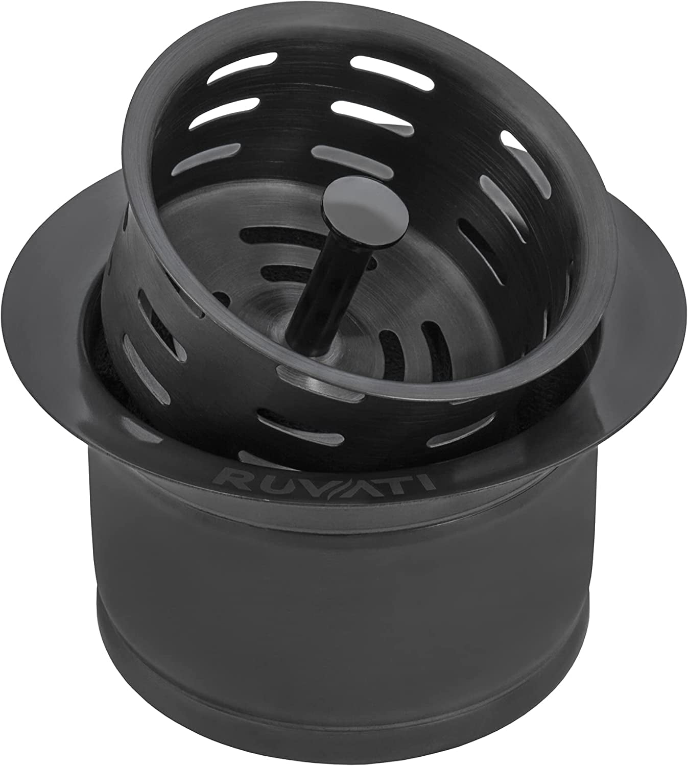 Ruvati Extended Garbage Disposal Flange with Deep Basket Strainer and ...