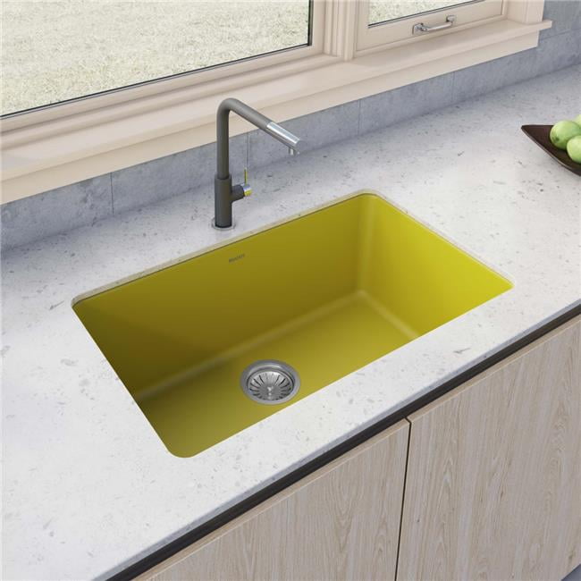 Ruvati 30-inch Fireclay Undermount / Drop-in Topmount Kitchen Sink ...