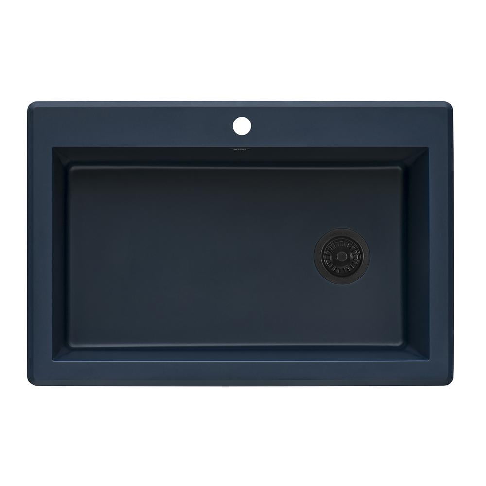 Ruvati Rvg1033 Epigranite 33" Undermount Single Basin Granite Composite ...