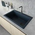 Ruvati Rvg1033 Epigranite 33" Undermount Single Basin Granite Composite ...