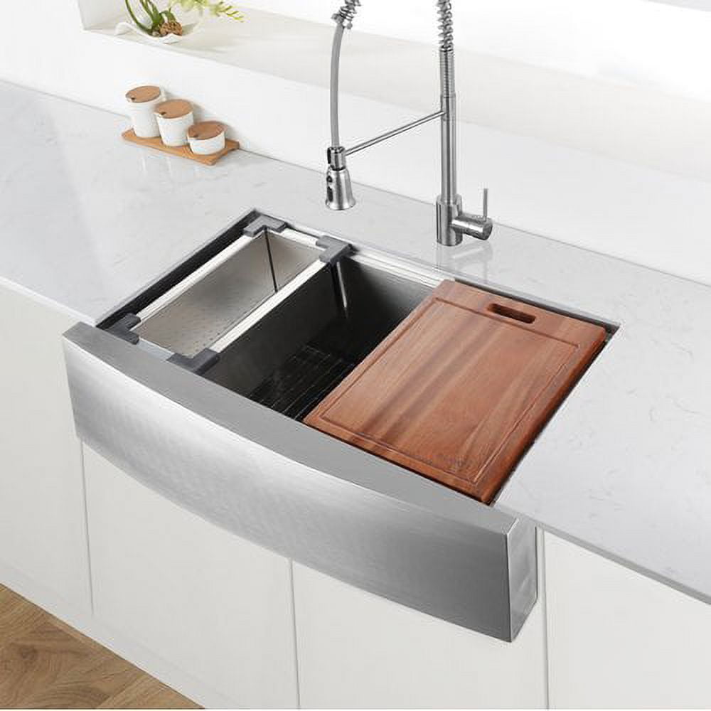 Ruvati Rvh9301 Verona 36" Farmhouse Double Basin 16 Gauge Stainless ...