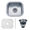 Ruvati Rvm4131 Parmi 20-3/4" Undermount Single Basin 16 Gauge Stainless ...