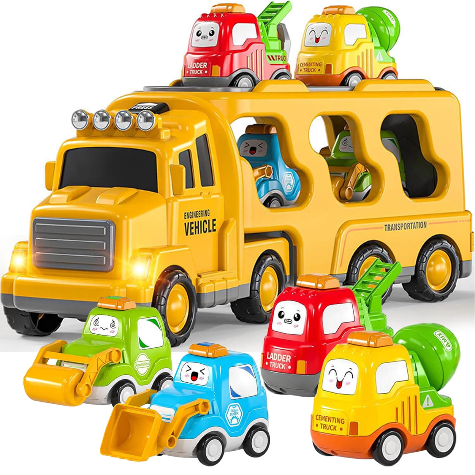 Ruvince Construction Engineering Toys for 3 4 5 6 7 8 Years Old Kids ...