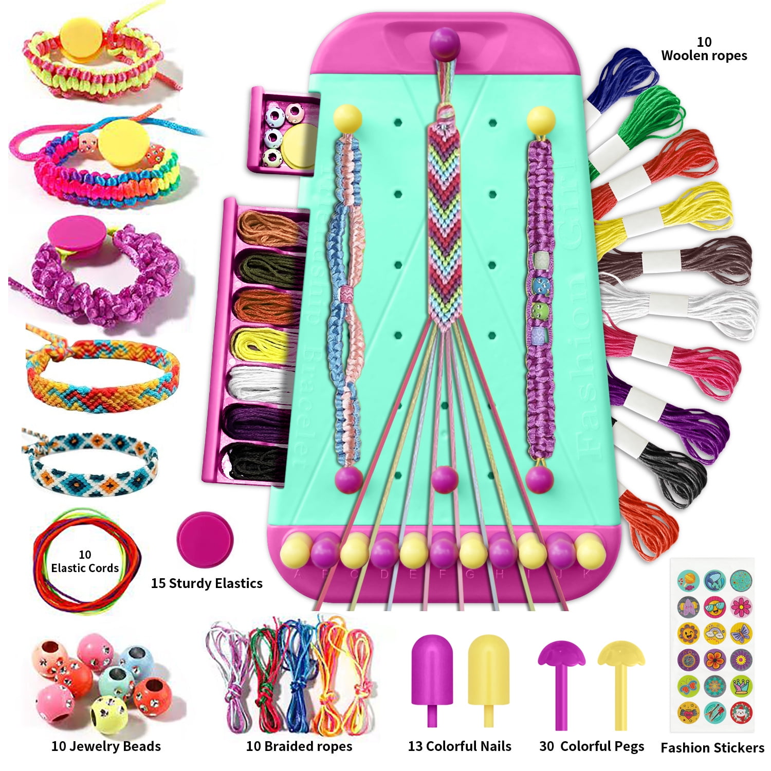 Ruvince DIY Friendship Bracelet Making Kit for Girl,Arts and Crafts for ...