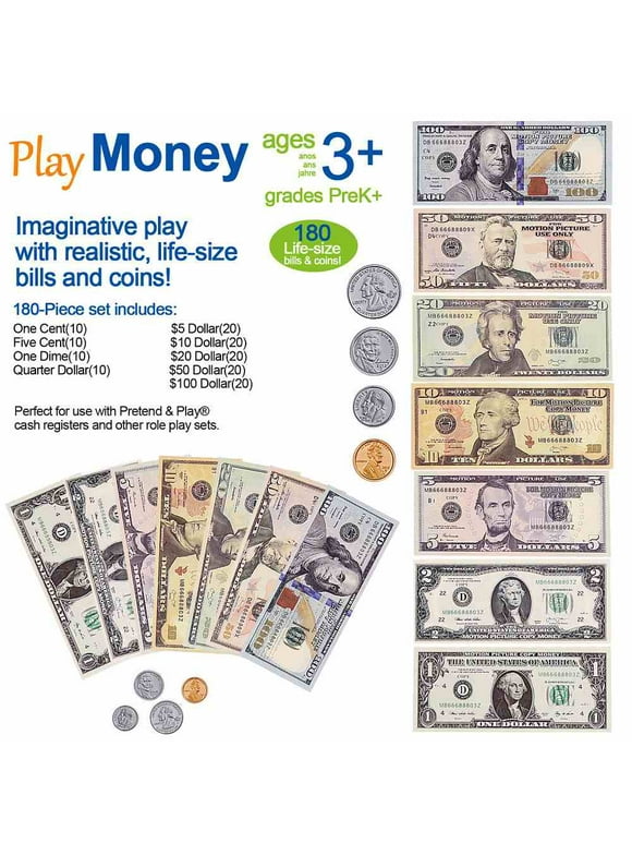 Play Money in Play Grocery & Shopping - Walmart.com