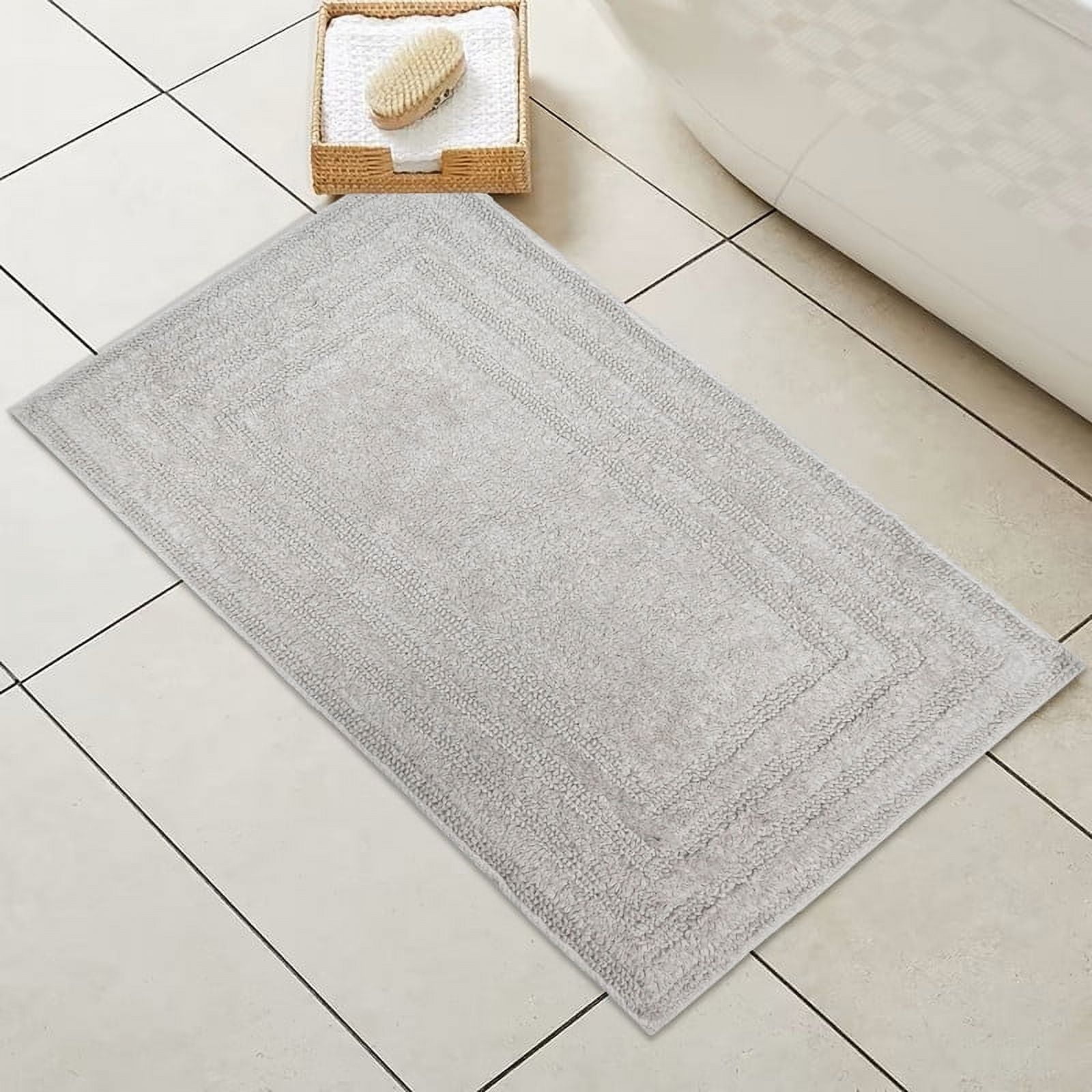 Ruvisu Home 2-Piece Diamond Micro Bath Rug Set, 17" x 24" & 20" x 32 ...