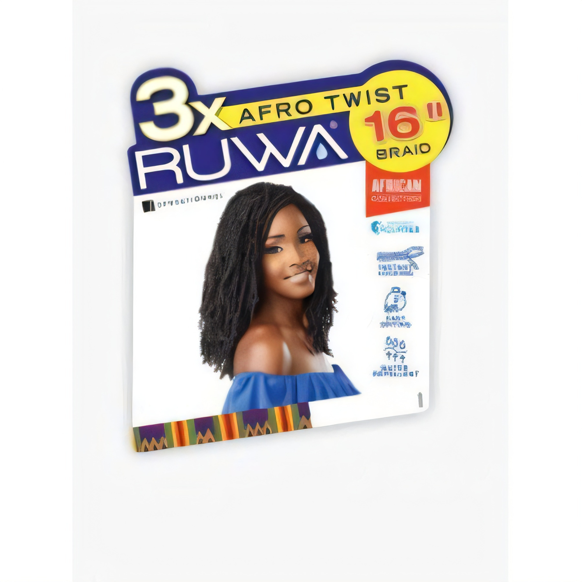 Ruwa 3x Afro Twist 16" Braid Crochet Hair - #30 - Walmart.com
