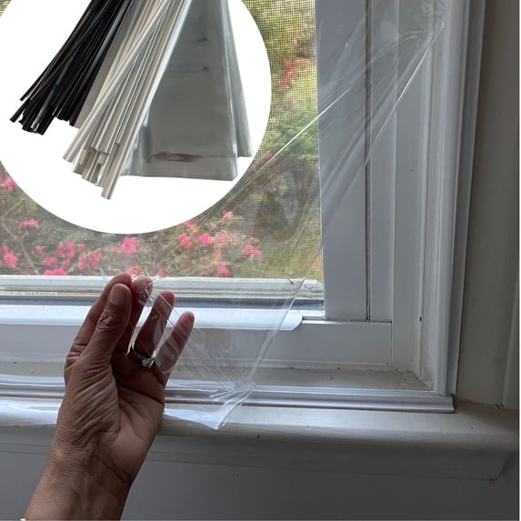 RuxEco 36" x 60" Plastic Vinyl Sheet, Easy Clean Weatherproof Window ...