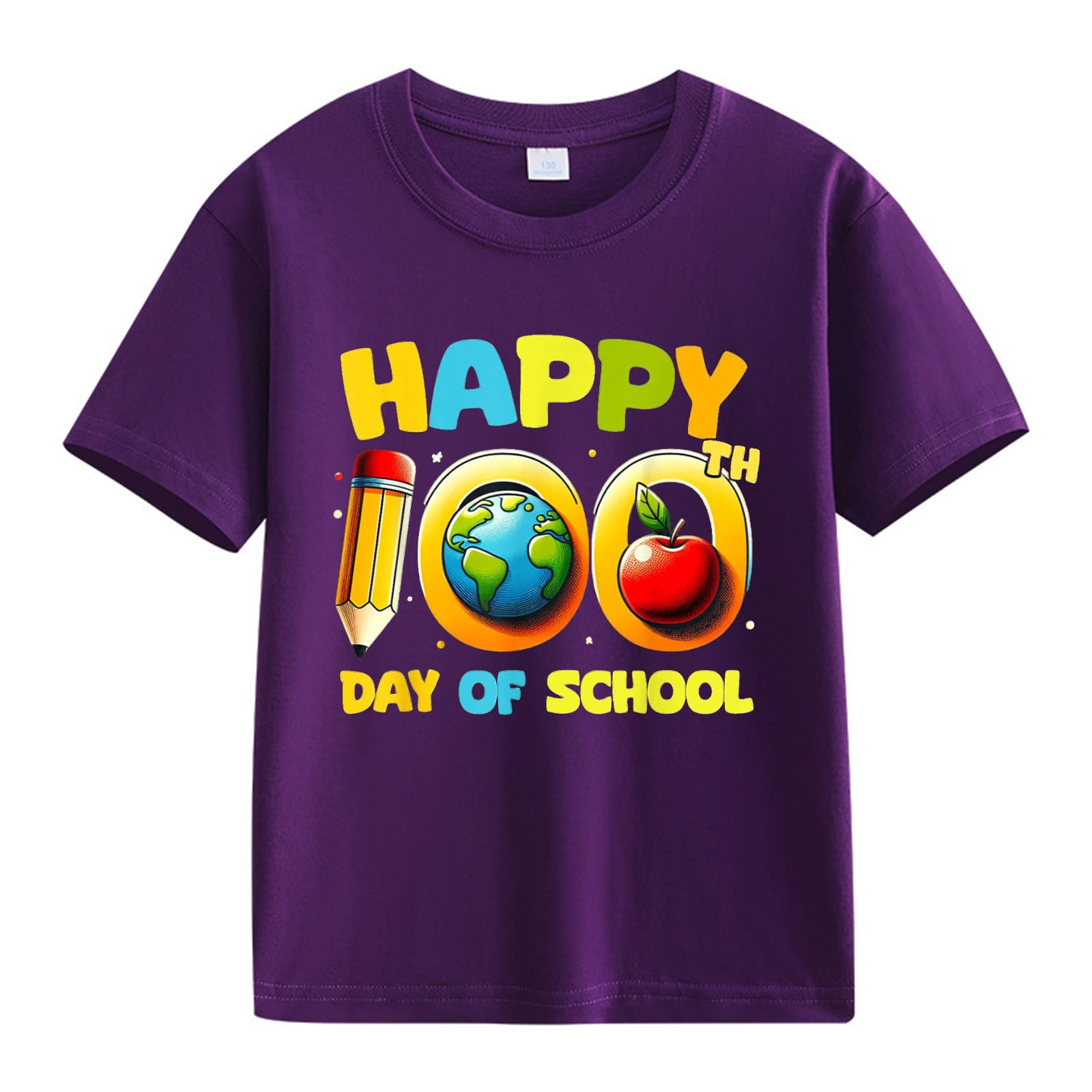 Ruyang 100 Days of School Shirt for Kids School T-Shirt Pencil with ...