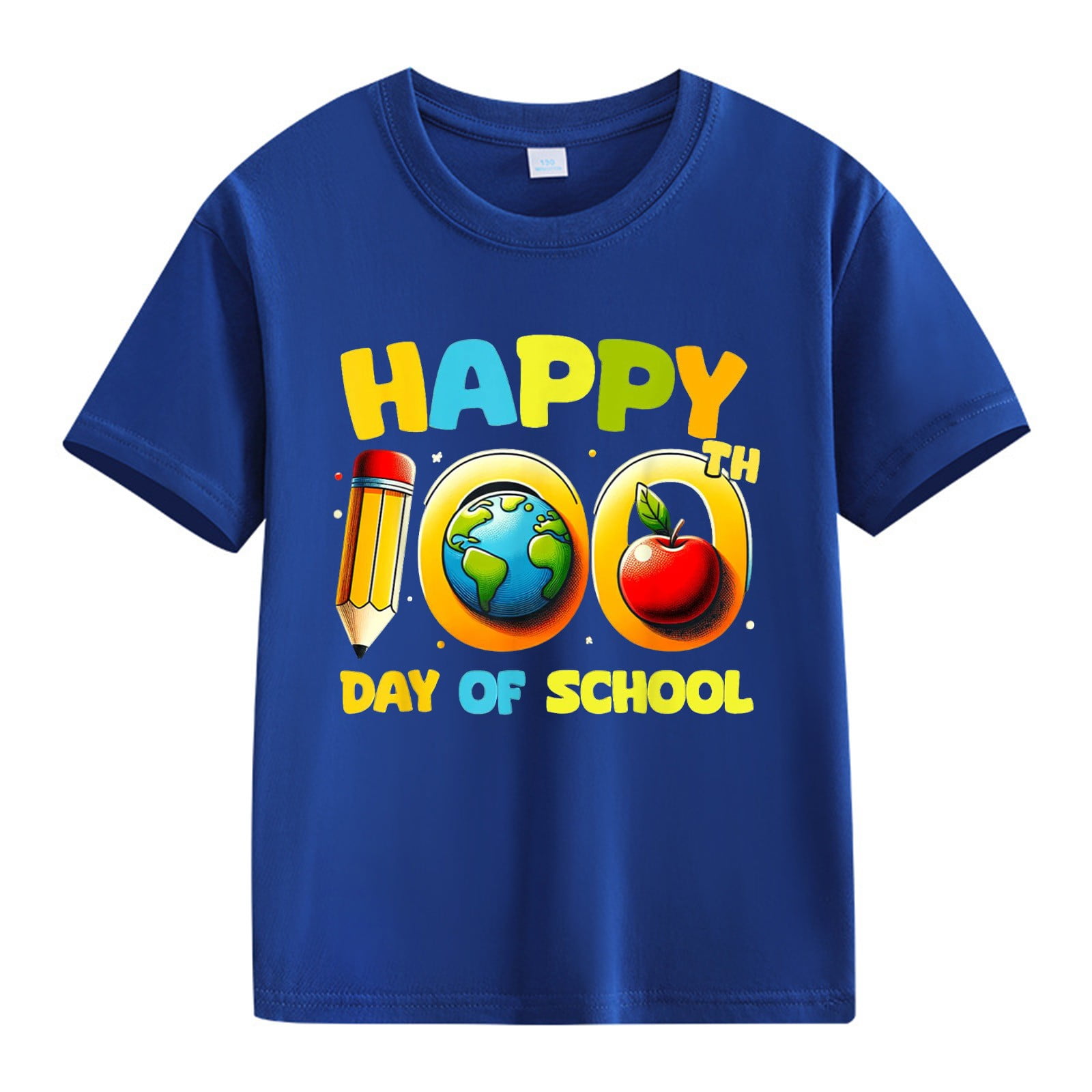 Ruyang 100 Days of School Shirt for Kids School T-Shirt Pencil with ...