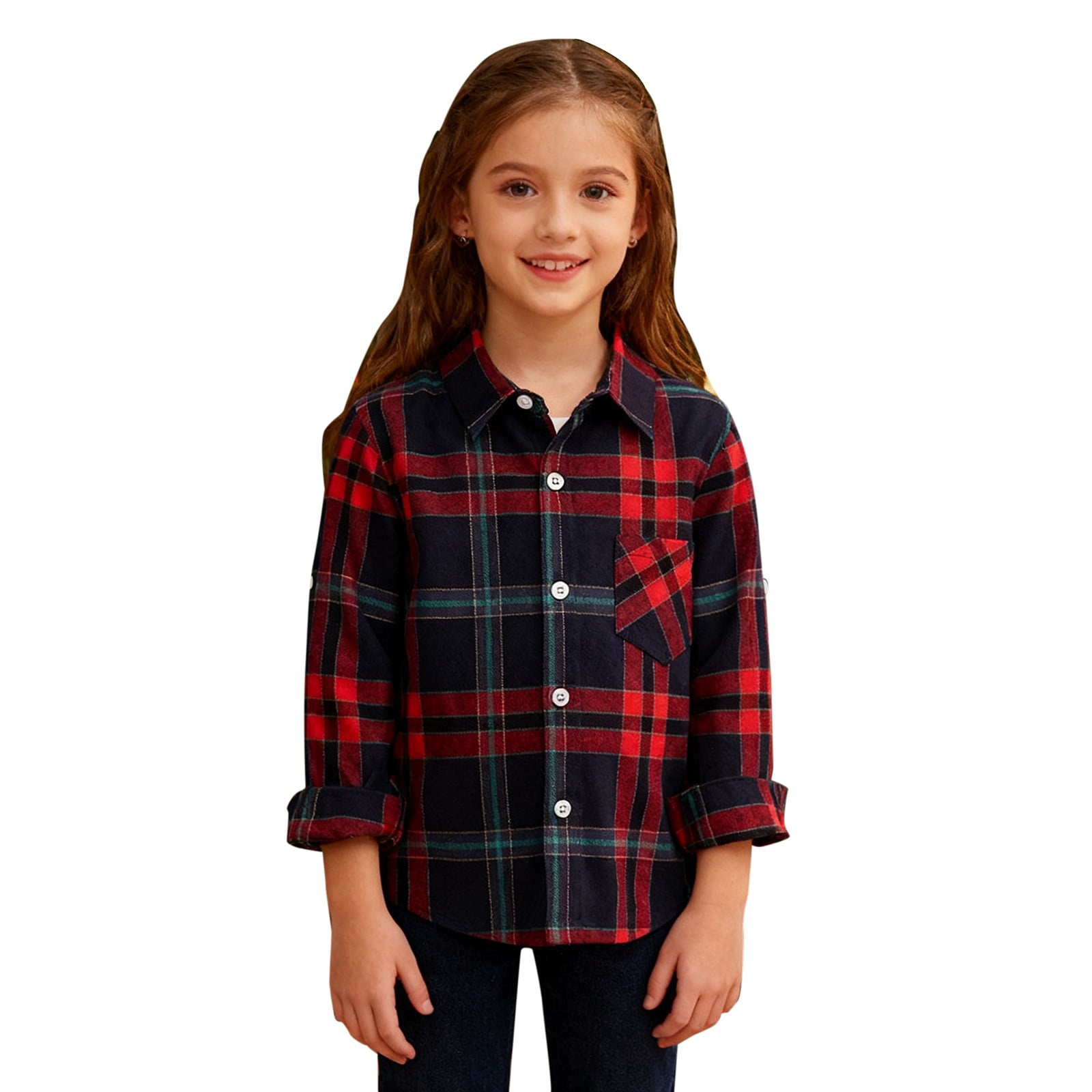 Ruyang Buffalo Plaid Shackets for Kids Flannel Shirts Jackets Boys ...