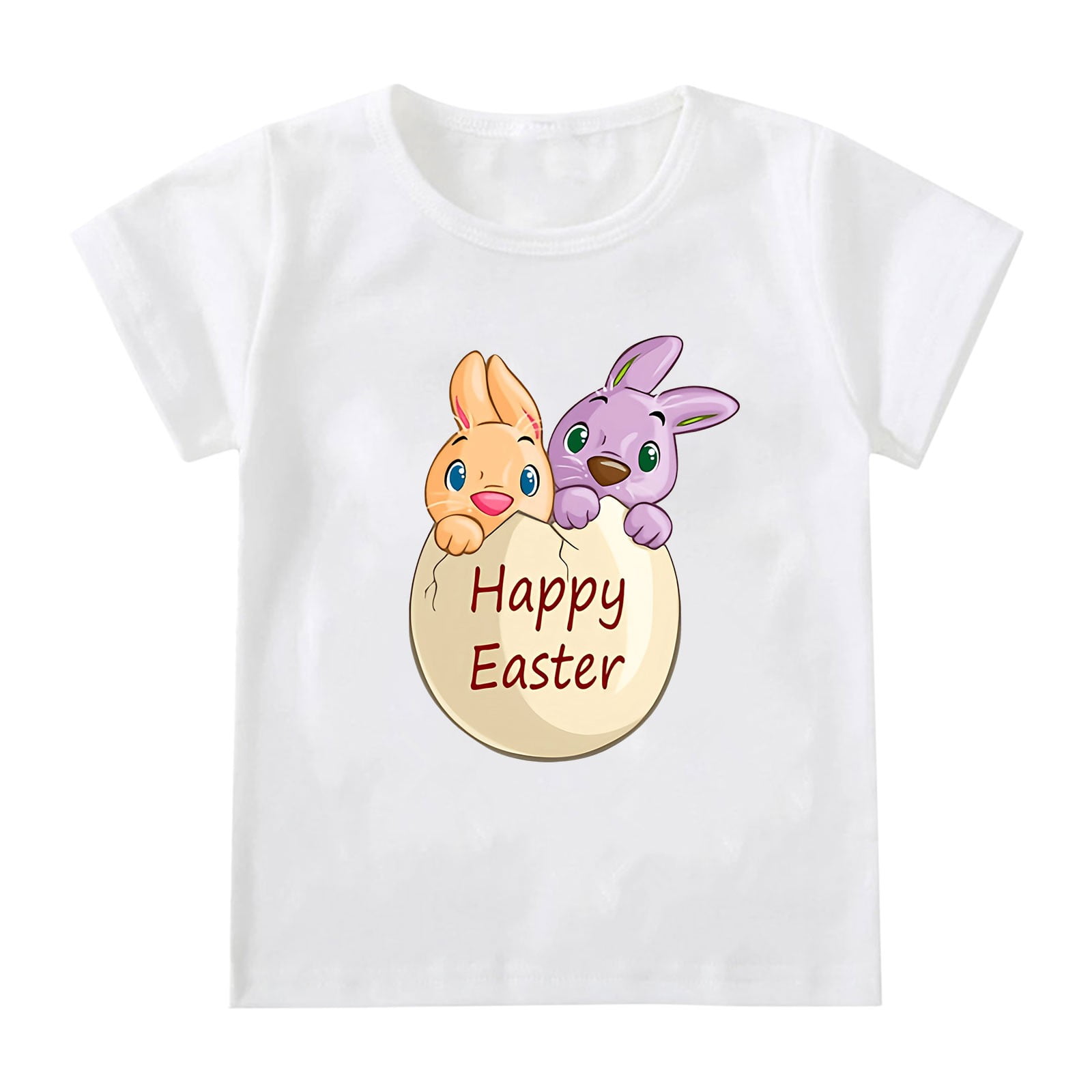 Ruyang Easter Shirt for Toddler Girls Cute 𝗖artoon Bunny Eggs Tractor ...