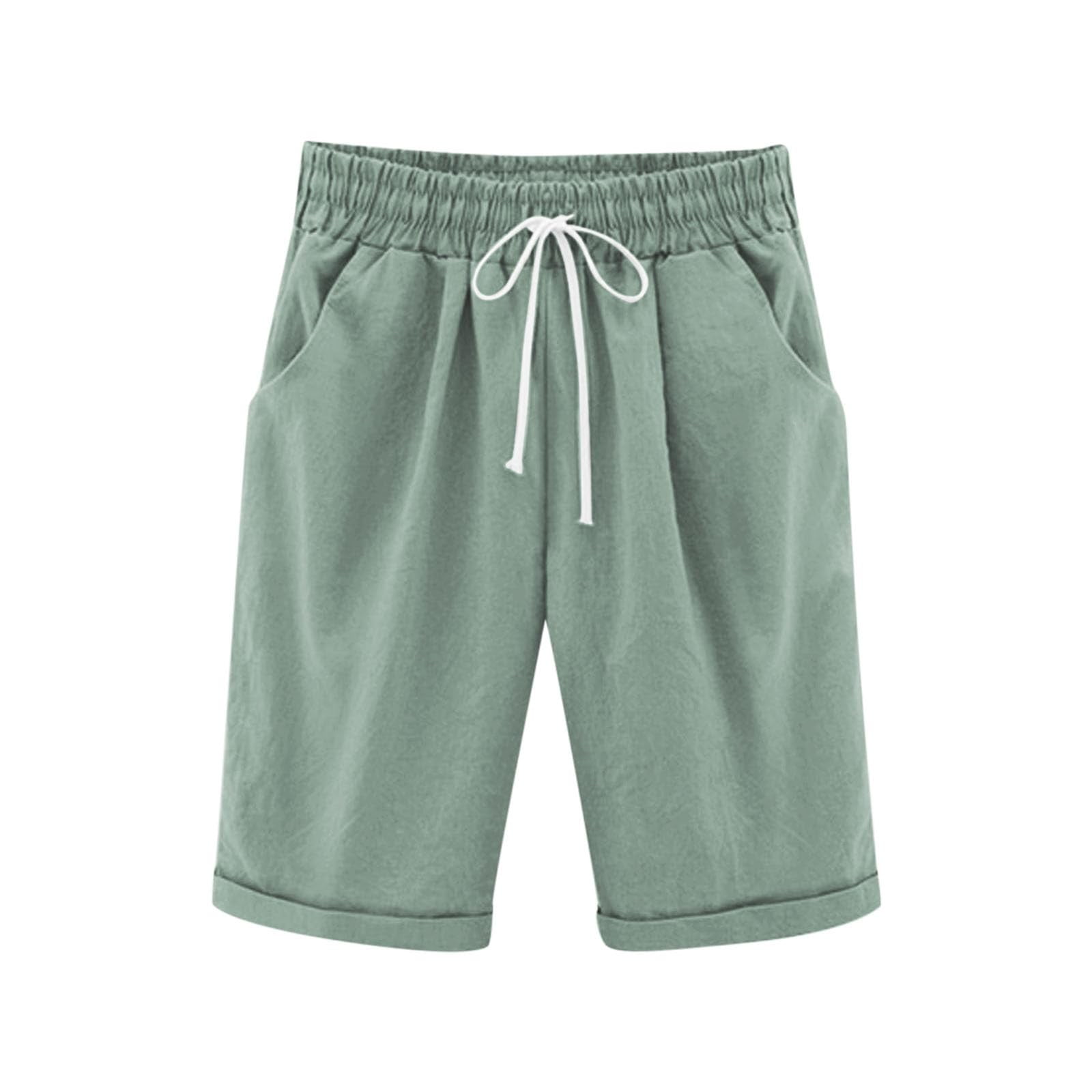 Ruyang Girls 2025 Summer Shorts Knee Length Drawstring Elastic Waist ...