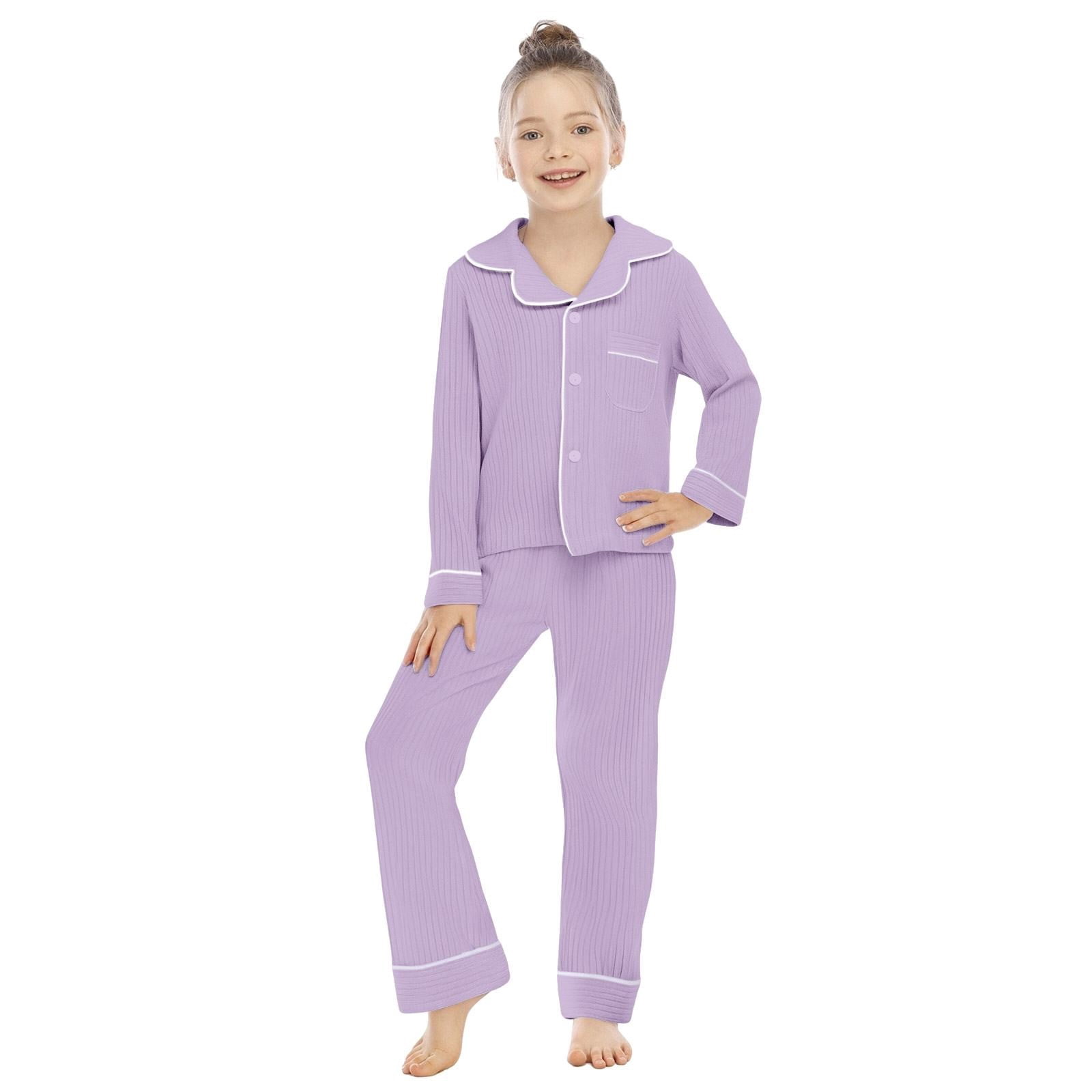Ruyang Girls Bedroom 2 Piece Outfits Kids Cute Clothing Set Cute Button ...