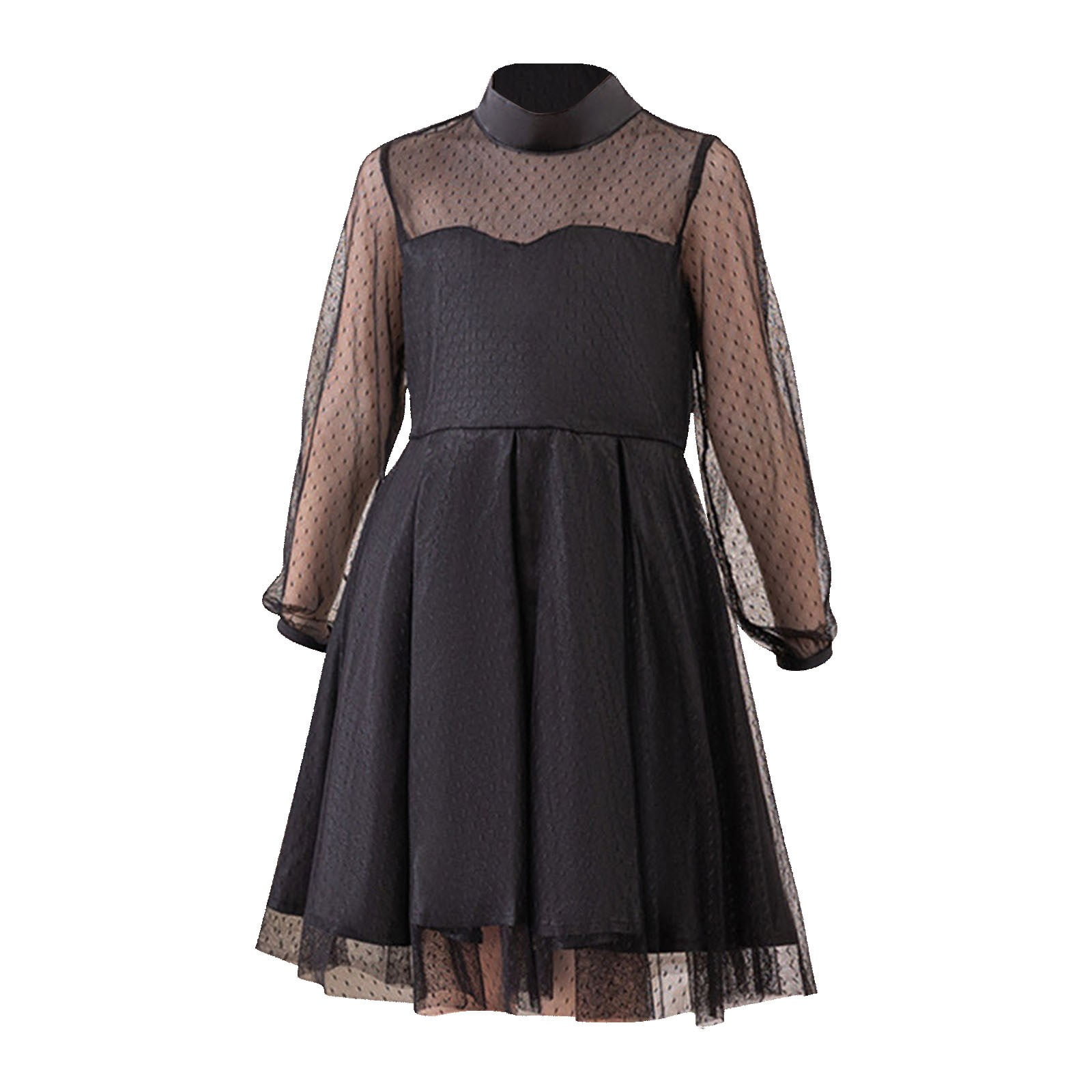 Ruyang Girls Formal Graduation Evening Dress Mesh Tulle Long Sleeve A ...